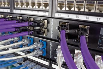 Modular Angled 1U 24 Port Panel