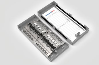Modular Zone Termination Box for keystone jacks or fibre adaptors